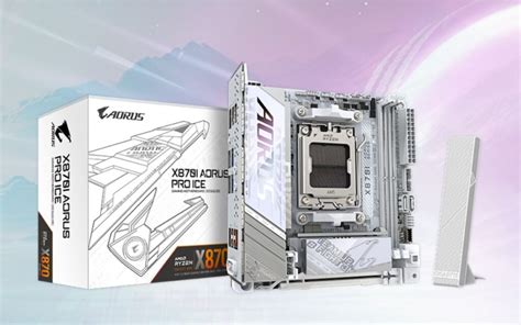 Gigabyte Announces Its First X870 Mini Itx Board The X870i Aorus Pro Ice Zareason