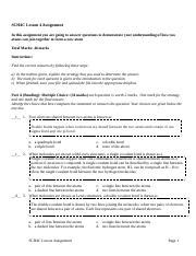 SCH C Lesson Assignment Docx Docx SCH C Lesson Assignment In This Assignment You Are