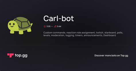 Adicionar Carl Bot The 1 Discord Bot And Discord App List Adicionar Carl Bot The 1 Discord Bot And Discord App List