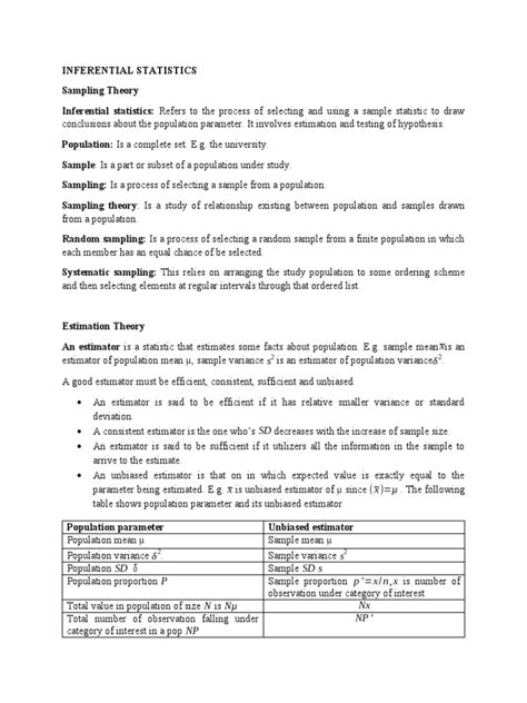 Stat Notes Pdf