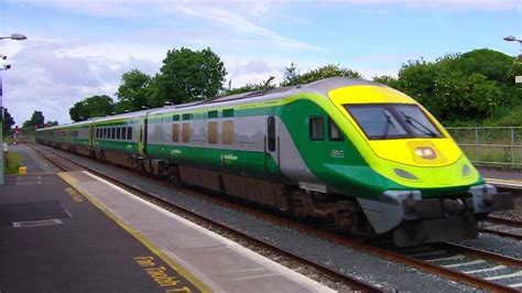 Irish Rail 201 Class Loco Mark 4 Intercity Train Kildare Ireland