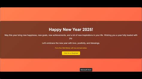 How To Create Happy New Year 2025 Wishes Our Reltives Use Html Css Js