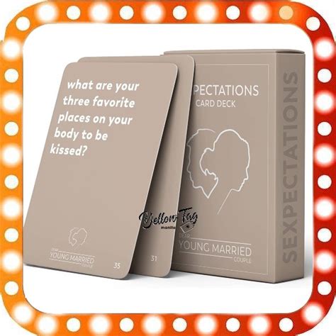 Sexpectations Card Deck Conversation Starters For Couples 52 Questions On Intimacy Shopee