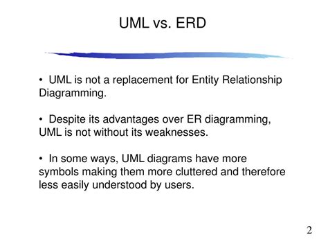 Ppt Lecture 10 Uml Vs Erd Powerpoint Presentation Free Download Id 3294709