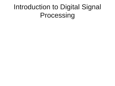 Ppt Dsp Basics Dokumen Tips