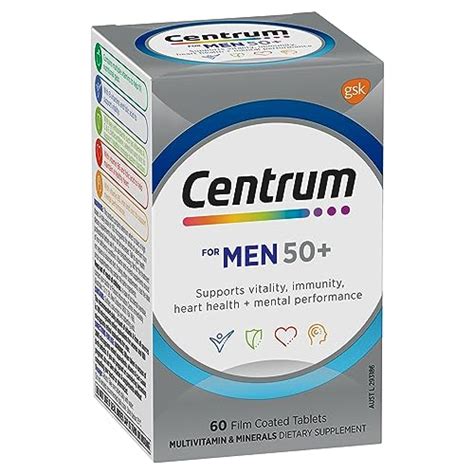 Centrum For Men 50 Multivitamin To Support Vitality Immunity Heart
