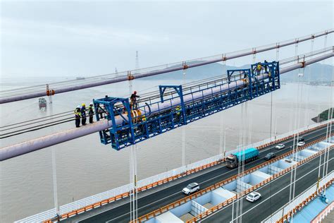 国内在役悬索桥加装除湿系统最大规模工程开工 浙江在线
