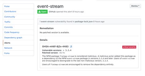 ⚠️event stream vulnerability · issue 5908 · facebook create react app