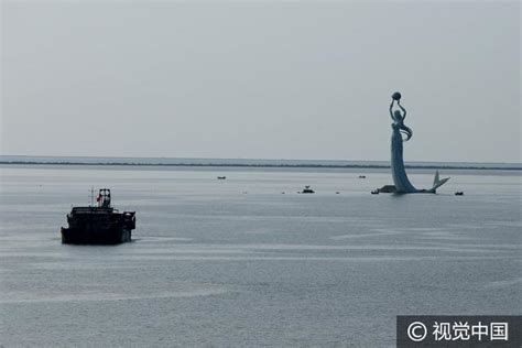 遼寧營口渤海上現高60米鮁魚公主雕塑格外壯觀 每日頭條