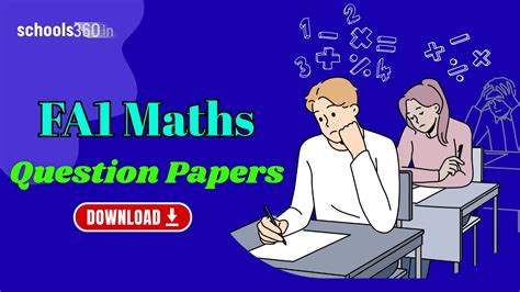 Fa1 Cba1 Maths Question Papers 2025 Pdf 6th 10th Updated