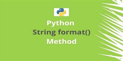 Python String Format Method