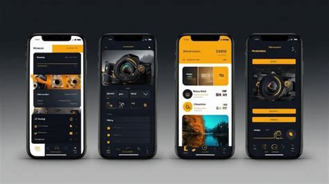 Mobile App Interface Design Showcase Premium AI Generated Image