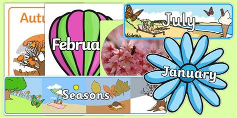 Months Of The Year Display Pack Months In A Year Classroom Displays