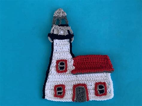Finished Crochet Lighthouse 4 Ply Landscape • Kerris Crochet
