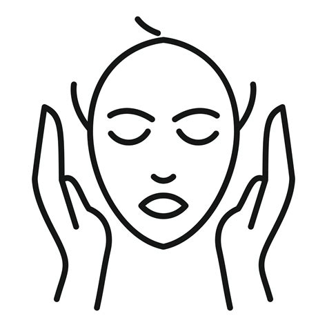 Face Massage Icon Outline Style 14528112 Vector Art At Vecteezy