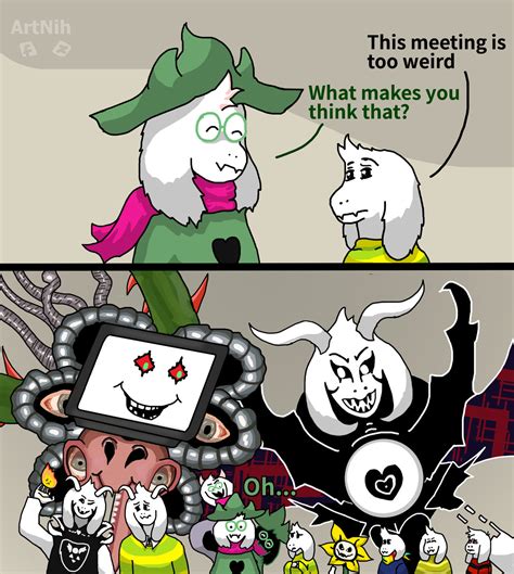 Ralsei And Asriel Mega Crossover By Artnih On Deviantart