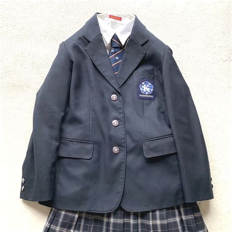 制服市場 東京都 東京都立 小石川中等教育学校 中学 高校 ブレザー スカート セット ネクタイ2本