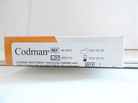 New Codman 82 3072 Bactiseal Ventricular Catheter And Distal Catheter Kit With Bactiseal Shunt