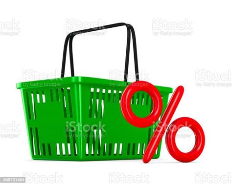 그린 빈 쇼핑 바구니 및 백색 배경에 격리 된 3d 그림 3차원 형태에 대한 스톡 사진 및 기타 이미지 3차원 형태 개념 고객 Istock