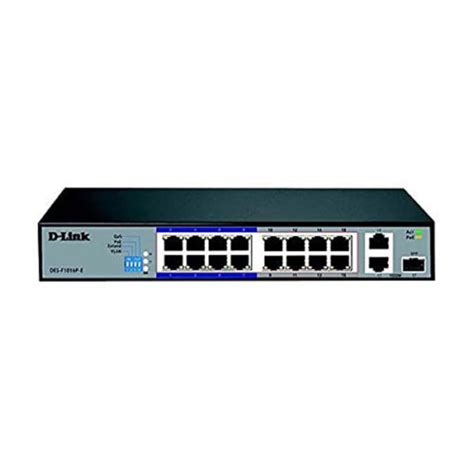d link des f1016p e 16 port 10 100 long range poe surveillance switch