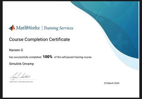 Simulink Matlab Engineering Learningneverstops Mathworks Naveen G