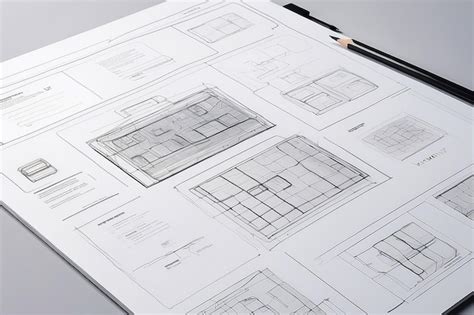 Premium Photo Ux Website Design Wireframe Sketch Prototype Framework Layout Future Design