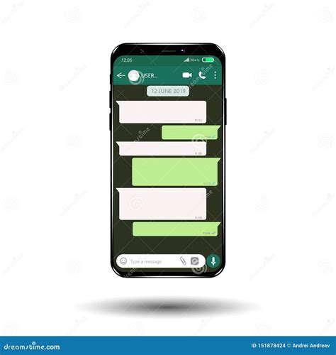 Mobile Ui Kit Messenger Mobile Phone Chat App Template Modern