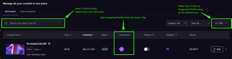 Improved Clip File Search And Filtering In The Creator Workspace