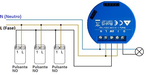 Shelly 1 Wifi Interruttore Con Contatto Pulito Schema Ed Istruzioni