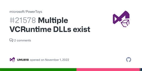 Multiple Vcruntime Dlls Exist · Issue 21578 · Microsoftpowertoys · Github