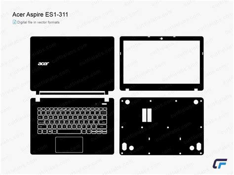 Acer Aspire Es Cut File Template Cutfilelabs
