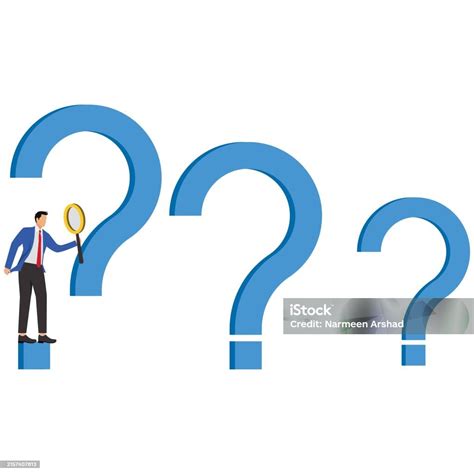 문제 분석 정보 분석을 통해 해결책 또는 해답 찾기 문제 또는 문제 해결 생각하는 도전 어려움 개념 극복 사업가가 돋보기로 물음표 분석 가능성에 대한 스톡 벡터 아트 및