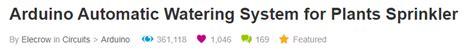 Design An Arduino Automatic Watering System For Plants Sprinkler（with