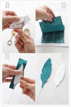 DIY Fabric Feathers Ways Layer Cake Feather Diy Feather Crafts Diy Fabric