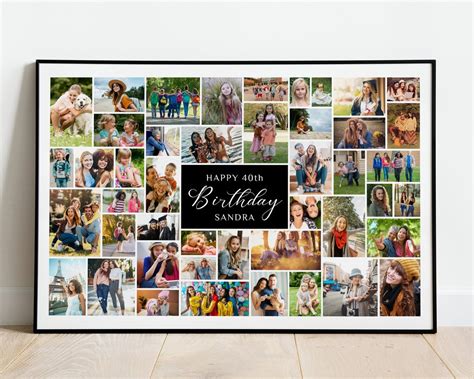 Birthday Photo Collage Template Photo T Collage Template For 45