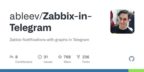 settings · ableev zabbix in telegram wiki · github