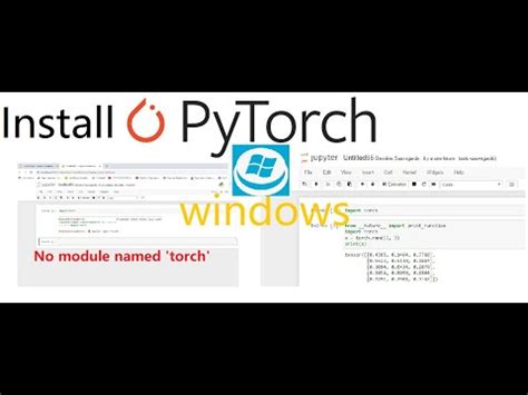 Installer Pytorch dans Windows anaconda Problème no module named torch YouTube