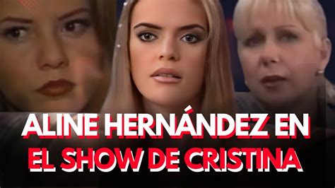 Aline Hernández En El Show De Cristina Contaba Su Experiencia En El