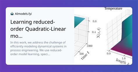 Learning Reduced Order Quadratic Linear Models In Process Engineering