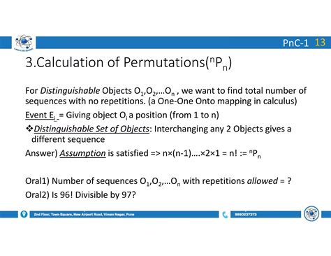 Permutations And Combinations Iit Jeeolympiad Lecture 1 Pdf