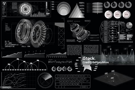 Hud Ui Future Engineering Stock Illustration Download Image Now Computer Aided Design Jet