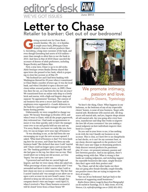 Open Letter To CHASE Bank Trystology Blog