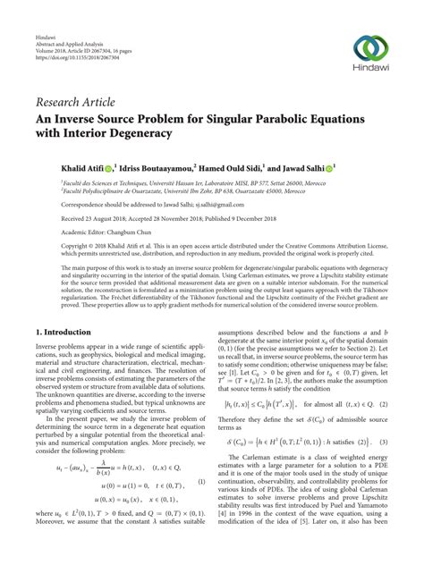 Pdf An Inverse Source Problem For Singular Parabolic Equations With