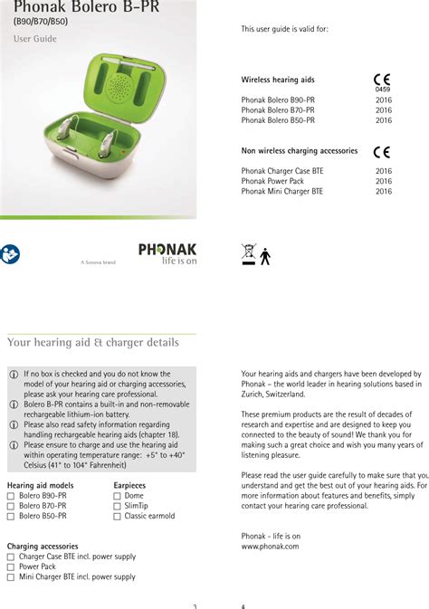 Phonak Hearing Aids Manual Troubleshooting