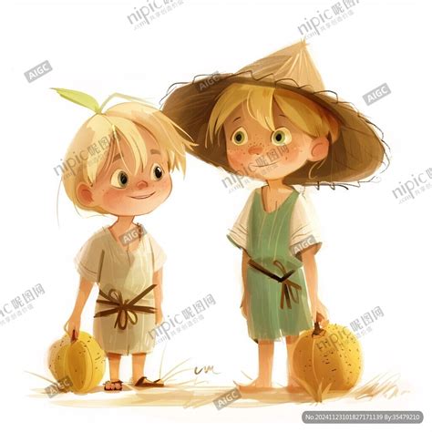 Ai创作图q版农民 水果拟人插画 开心小农夫头像 蔬果拟人系列原创插 农家娃娃插画 蔬果拟人系列原创插画 Q版卡通农民 卡通小农民 卡通小农夫 水果拟人化 卡通农民小哥 Q版黎族男孩 治愈系儿