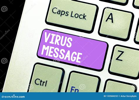 Handwriting Text Virus Message Concept Meaning Malicious Software