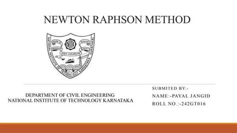 5e Model Newton Method For Nonlinear Equationspptx