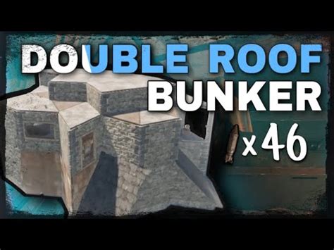 NEW DOUBLE TRIANGLE ROOF BUNKER BASE DESIGN Rust Base Build YouTube