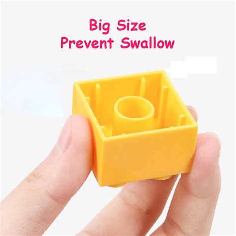 어린이를위한 큰 크기 벽돌 장난감 크리 에이 티브 Diy 빌딩 블록 어린이 교육 장난감 선물 모든 브랜드와 호환되는 대량 큰