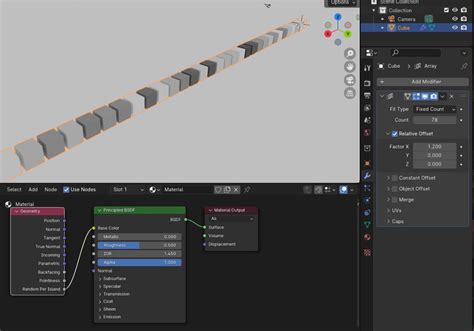 randomising a texture on objects created with arrays materials and